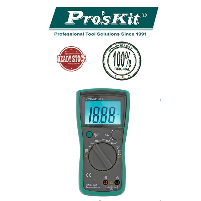 Pro'sKit MT-5110 3½ Capacitance Meter | Shopee Malaysia
