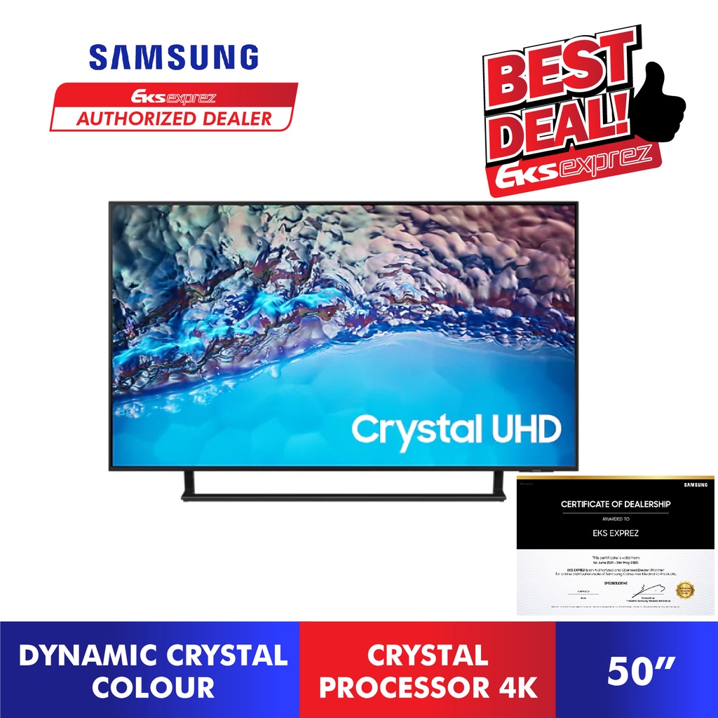 Samsung BU8500 Crystal UHD 4K Smart TV (50") UA50BU8500KXXM | Shopee Malaysia
