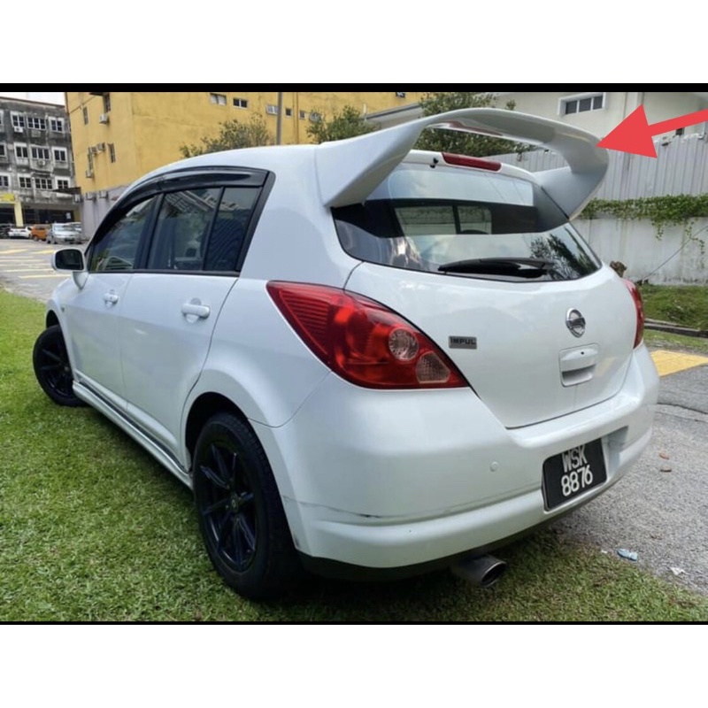 🔥SP228 NISSAN LATIO SPOILER Fiber NO PAINT | Shopee Malaysia