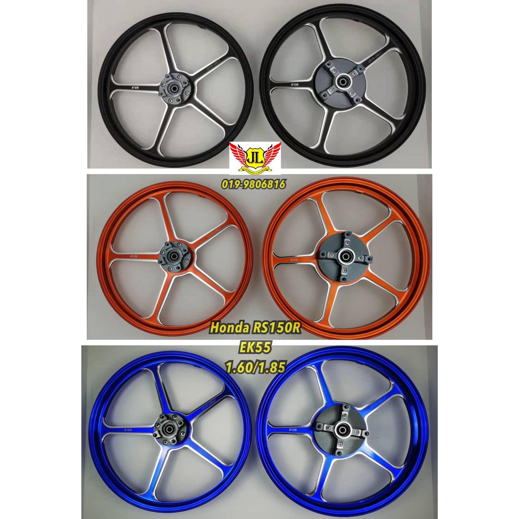 Honda RS150 SPORT RIM EK55 (1.60/1.85)( MATT BLUE / MATT BLACK / MATT ...