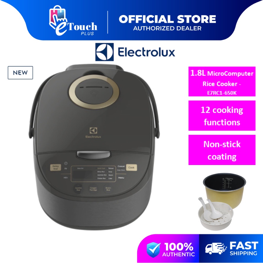 Electrolux Digital Micro Computer Touch Rice Cooker 18L E7RC1-650K ...