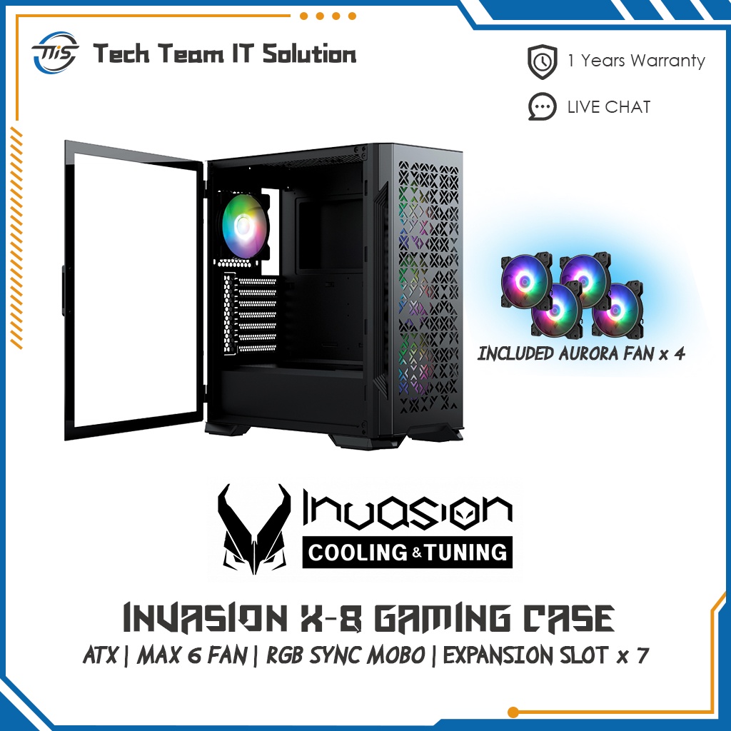 Invasion X-8 (ATX Gaming Case) | Shopee Malaysia