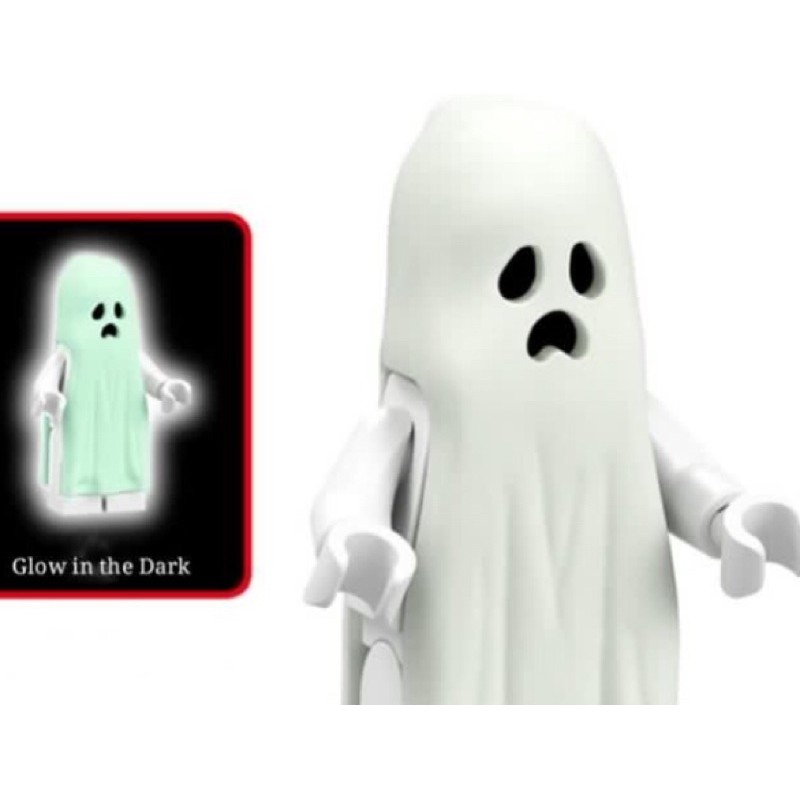 Lego Ghost Minifigure (Glow In Dark) | Shopee Malaysia
