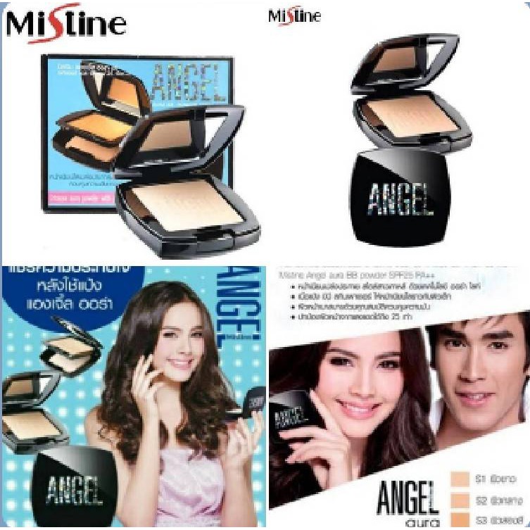 Mistine Angel Aura BB Powder SPF 25 PA ++ 10 G cup cake | Shopee Malaysia