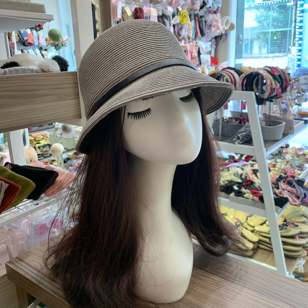 Lissu Leather Belt Short Rim Round Tip Women Beach Hat (With Box ...