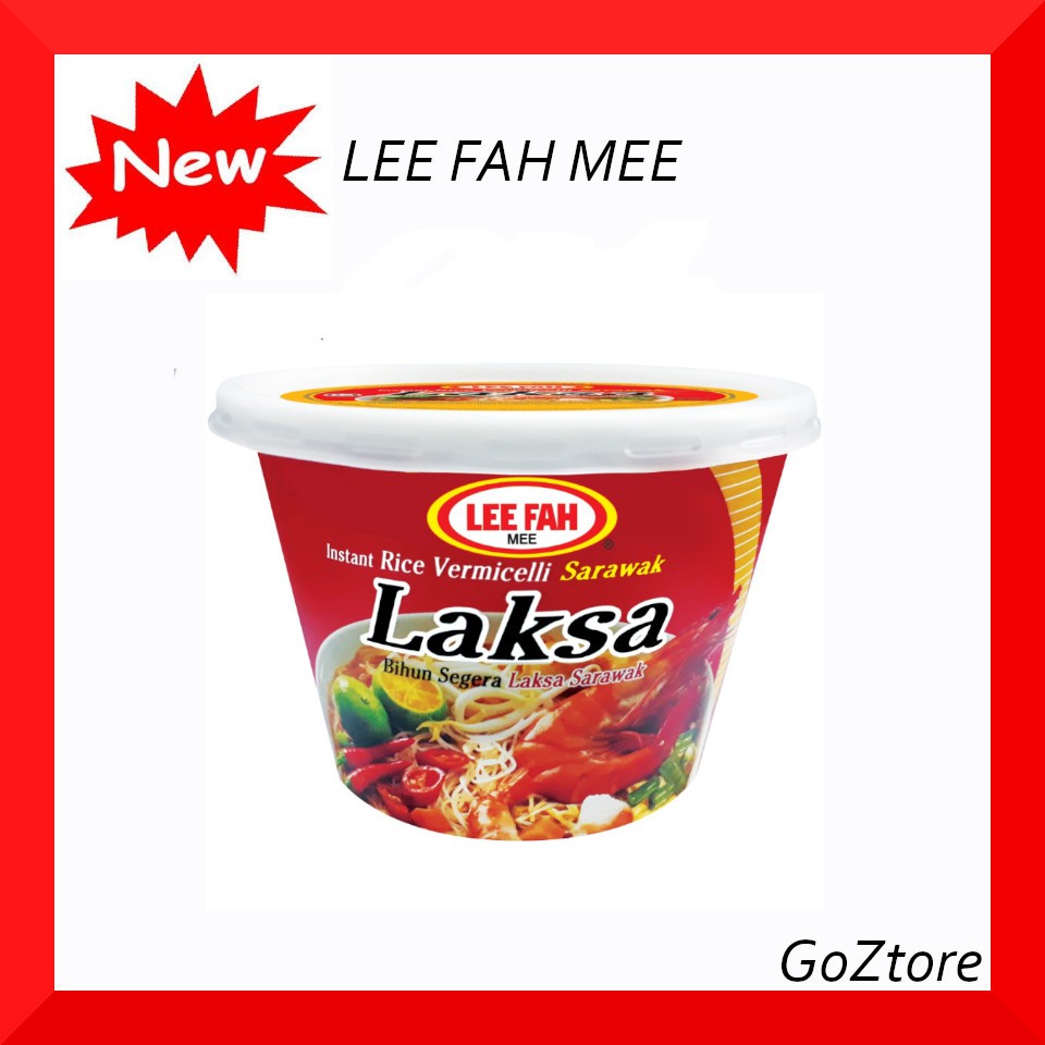 Lee Fah Mee Instant Rice Vermicelli Laksa Bowl 90gm | Shopee Malaysia