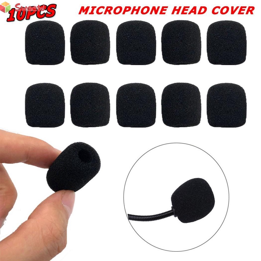 Headset Microphone Pads Soft Foam Pad Black Clean Filter Sponge Brand ...