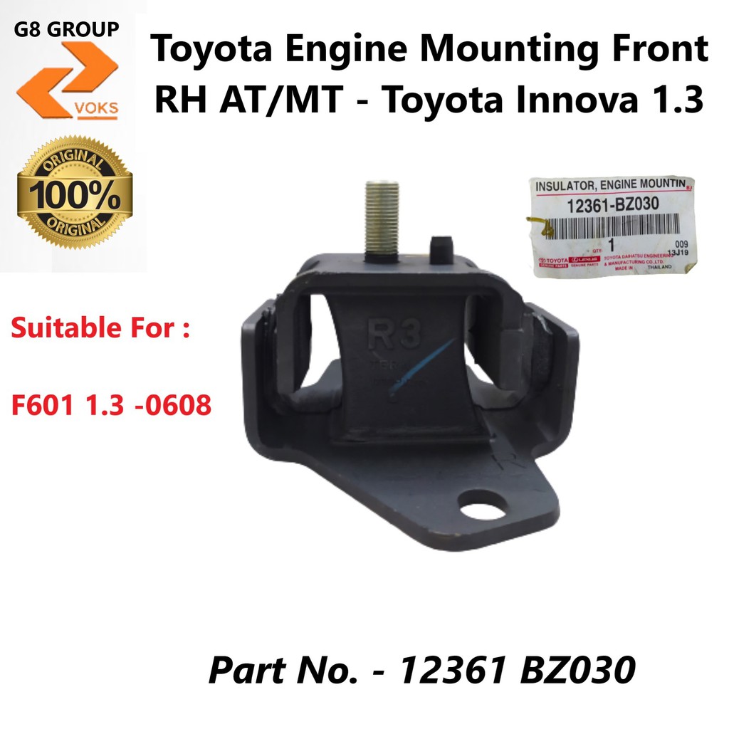 Toyota Engine Mounting Front RH AT/MT - Toyota Avanza 1.3 ( 12361 BZ030 ...