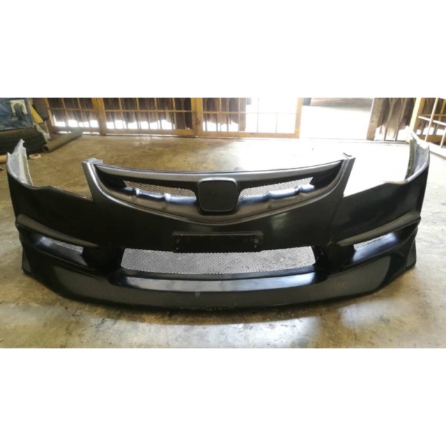 Honda Civic fd fd2 type R front bumper + js racing air duct lip 2006 ...