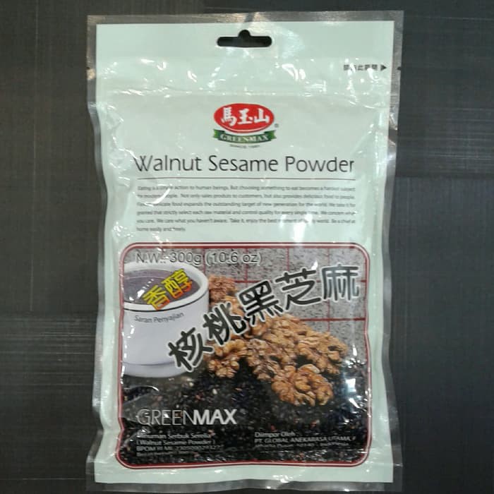 Greenmax Walnut Sesame Powder (核桃黑芝麻粉) 300g | Shopee Malaysia