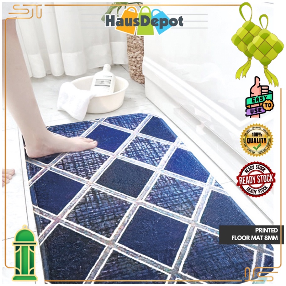 Printed Floor Mat Rug | Tikar Lantai Rumah | Alas Kaki Murah Untuk ...