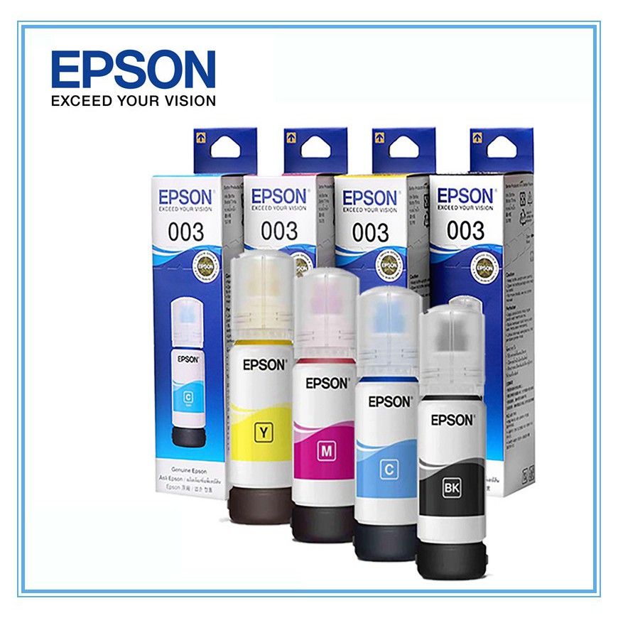 Original Epson 003 Refill Ink L3110 / L3150 / L5190 / L3116 / L3156 ...