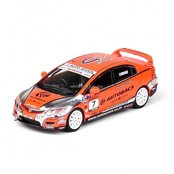 INNO MODELS INNO64 1/64 HONDA CIVIC TYPE-R FD2 #7 AUTOBACS MUGEN POWERCUP CIVIC ONE MAKE RACE ...