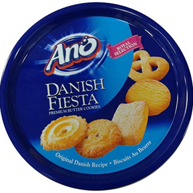 Ano danish fiesta premium butter cookies 经典黄油曲奇/黄油小饼干 400g | Shopee ...