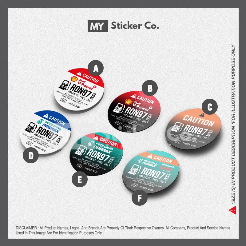 Sticker : Petrol Tank Universal (Round) | Shopee Malaysia