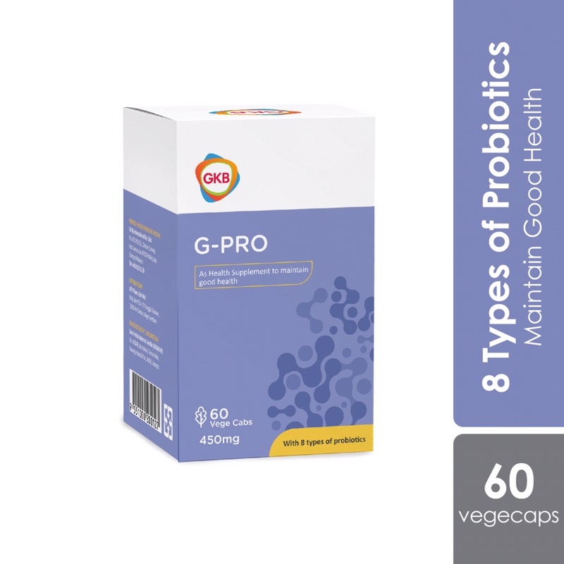 GKB G-Pro G Pro Gold Probiotics 450mg 60’s Vegecaps | Shopee Malaysia