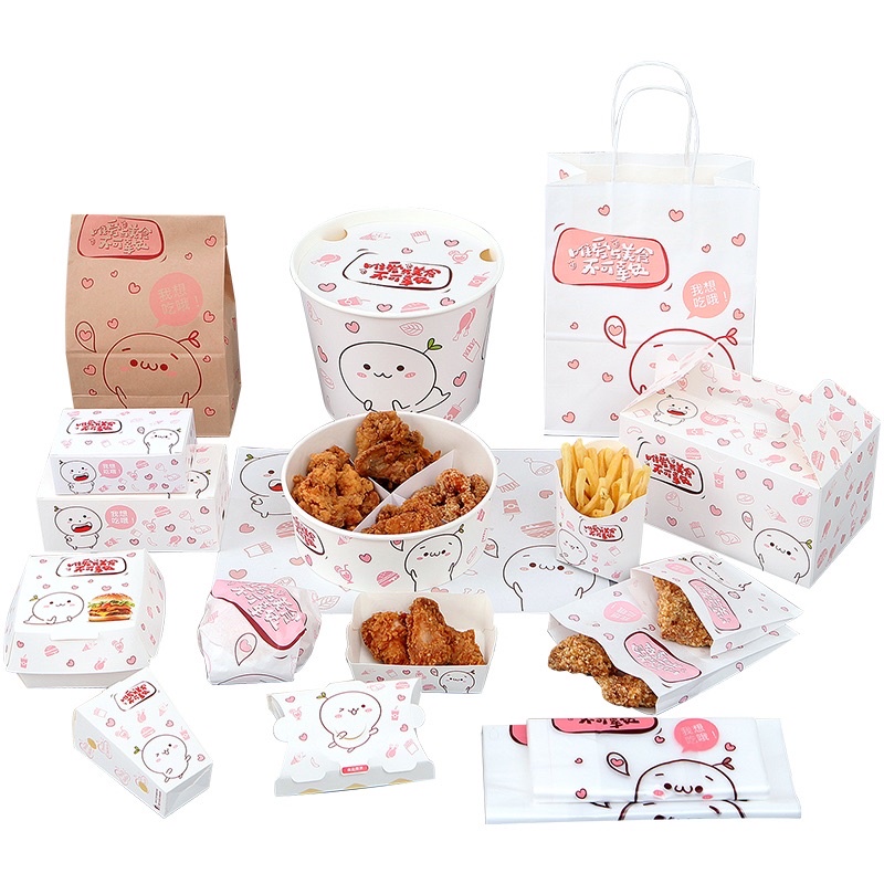 Lunch Box｜Fried Chicken Box ｜ Snack Box 【Ready Stock】1 set 25 pcs ...