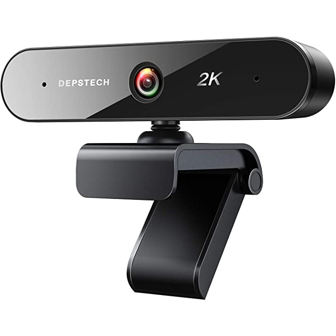 Webcam with Microphone for Desktop, DEPSTECH 2K QHD USB Web Cam with ...