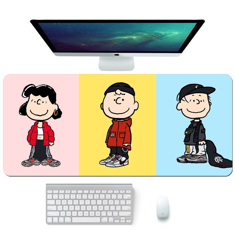 Snoopy Mousepad Super Large Writing Desk Pad Snop Computer Keyboard ...