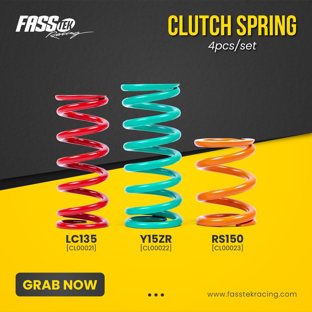 100% ORIGINAL FASSTek Racing® Clutch Spring Y15/LC135/FZ150/RS150R ...