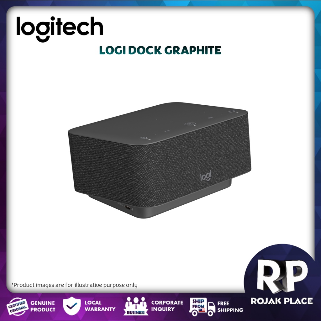 Logitech LOGI DOCK Docking Station All-In-One Conference Hub Meeting ...