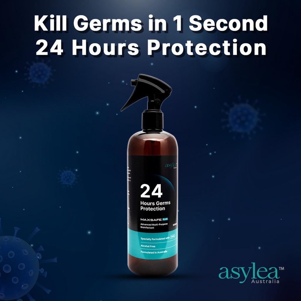 24 Hours Protection - Asylea MaxSafe Plus - Food Grade Disinfectant ...
