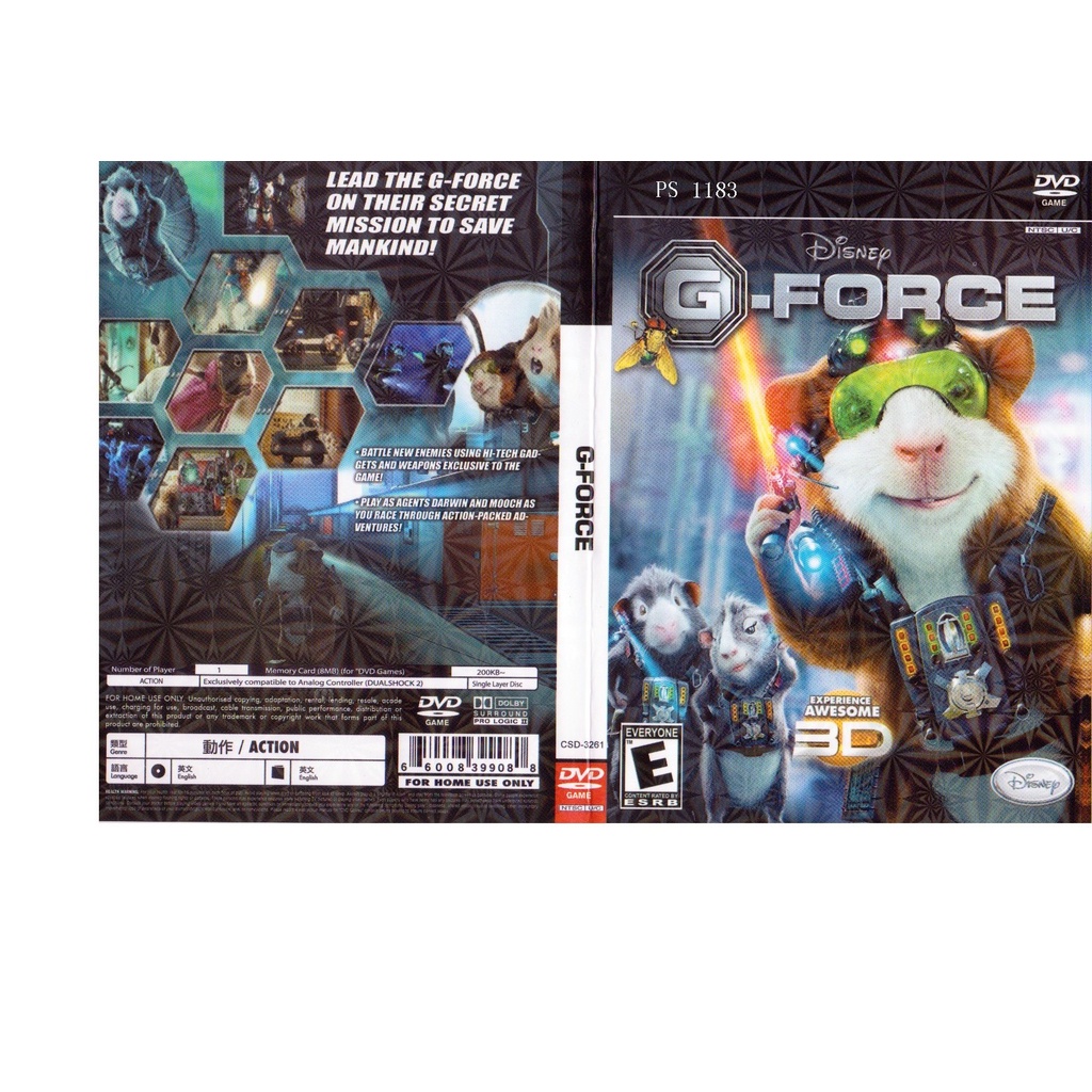 PS2 GAME COLLECTION G-FORCE (CD VERSION) | Shopee Malaysia