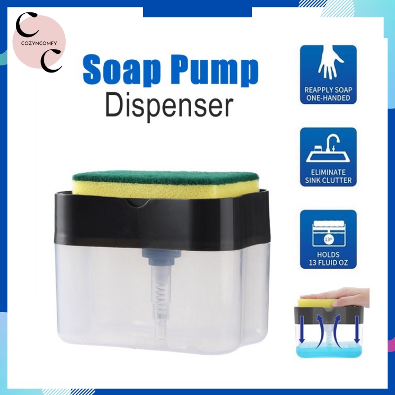 Soap / Dishwash Pump Dispenser Sponge Holder (Kitchen Tool) | Shopee Malaysia