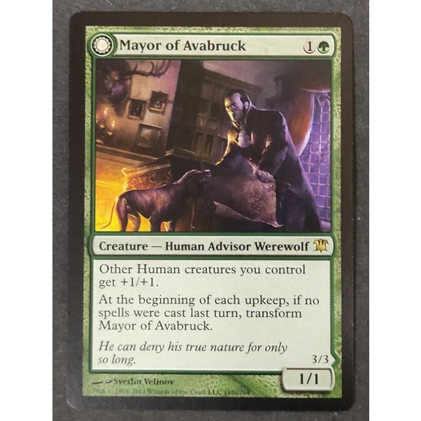 Magic The Gathering : Mayor Of Avabruck Rare Innistrad card. | Shopee ...