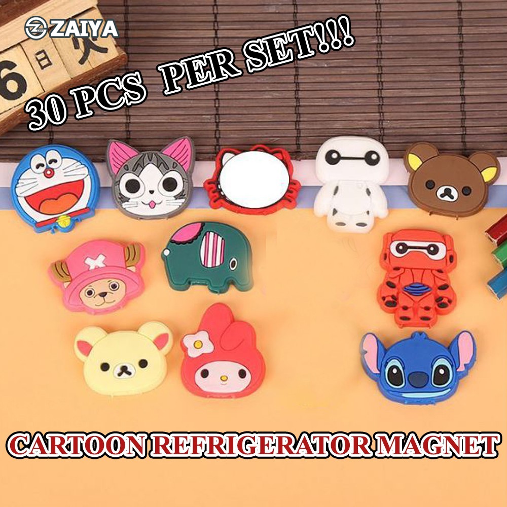 CARTOON REFRIGERATOR MAGNET ( 30pcs / Set ) | Shopee Malaysia