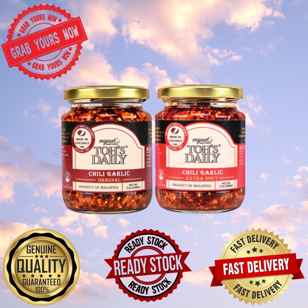 STOCK CLEARANCE SALES! TOH'S DAILY / TOHS DAILY 香辣酥脆辣椒干蒜油 TOH'S DAILY ...