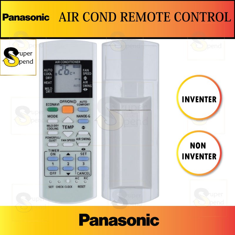 Panasonic Air Cond Remote Control | Shopee Malaysia