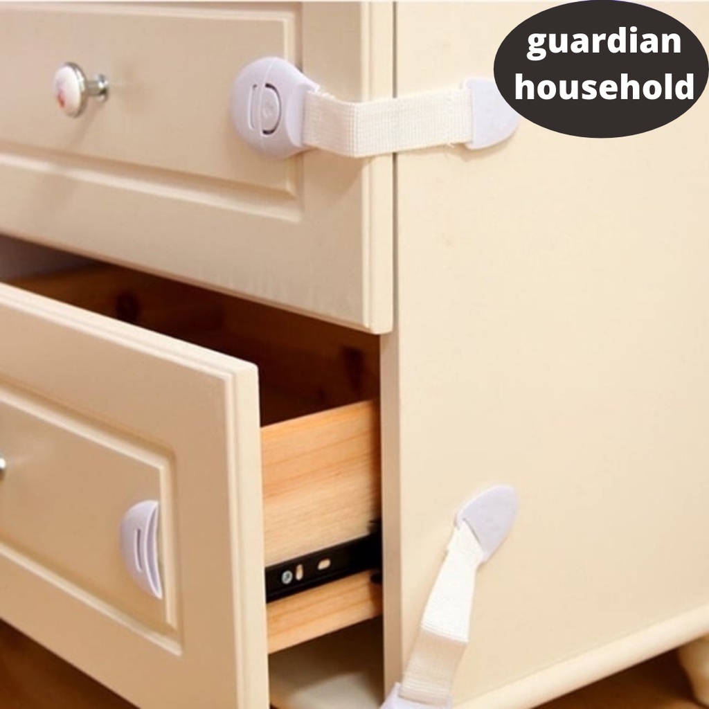 Baby Safety Protector Child Cabinet locking Plastic Lock Protection of ...