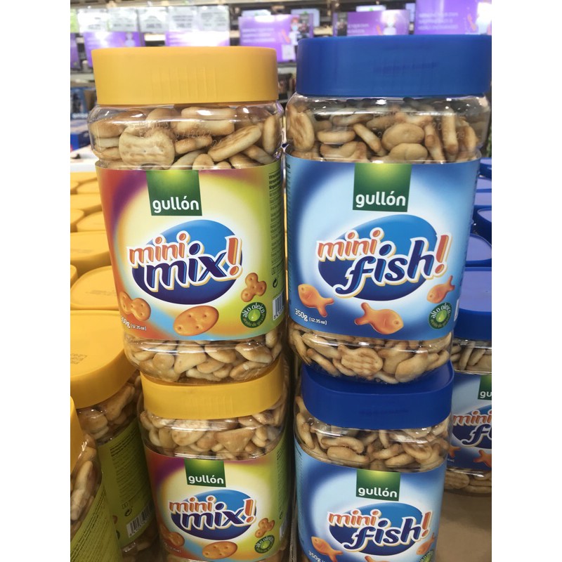 Gullon Mini Mix / Mini Fish crackers jar 350g | Shopee Malaysia