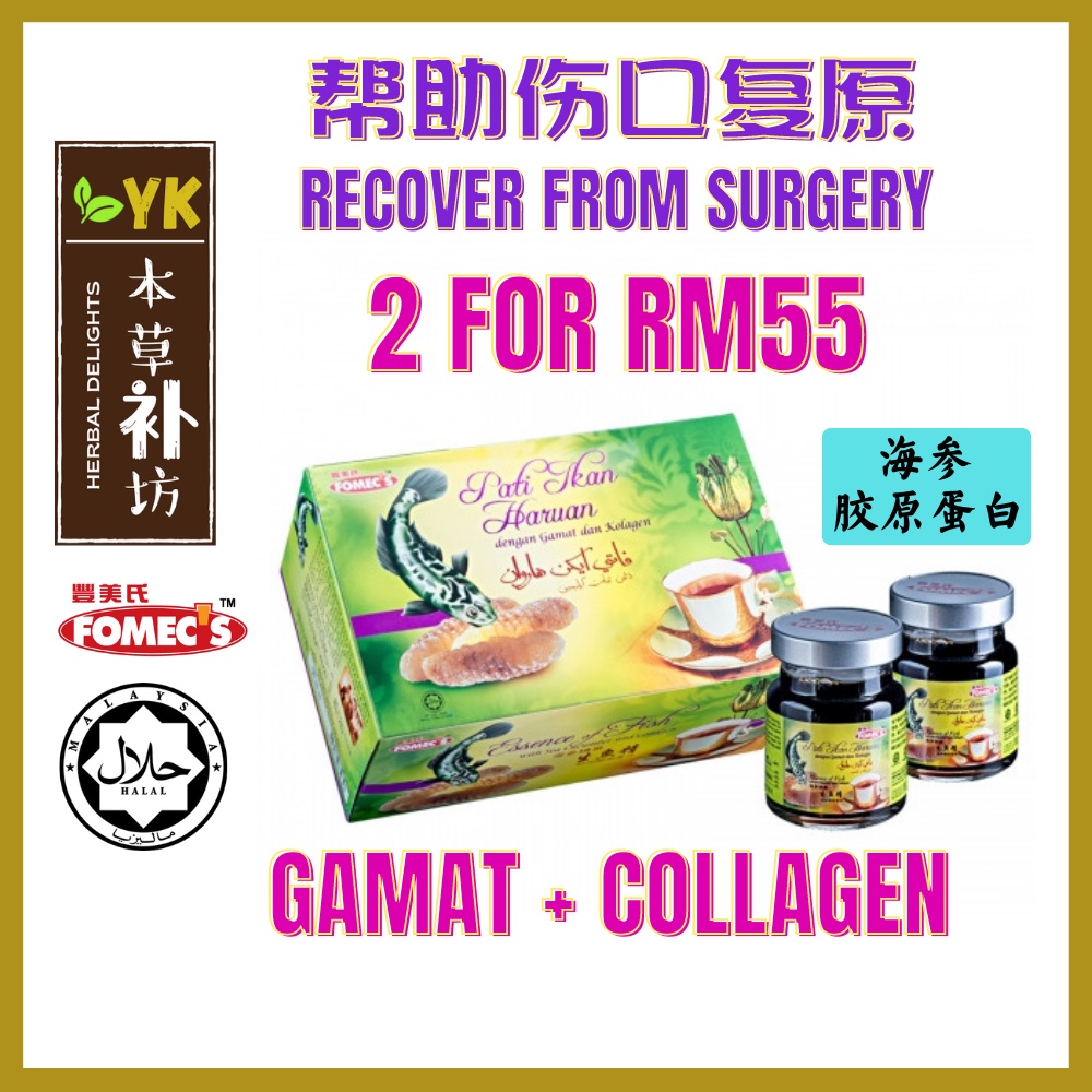 Fomec's Essence of Fish with Sea Cucumber 丰美氏海参生鱼精 Pati Ikan Haruan ...