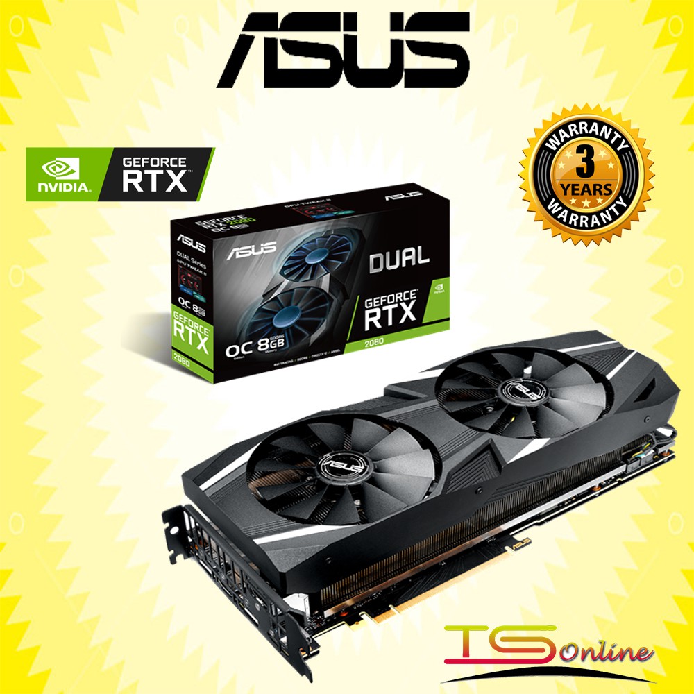 ASUS Geforce RTX 2080 DUAL GDDR6 8GB (DUAL-RTX2080-O8G) | Shopee Malaysia