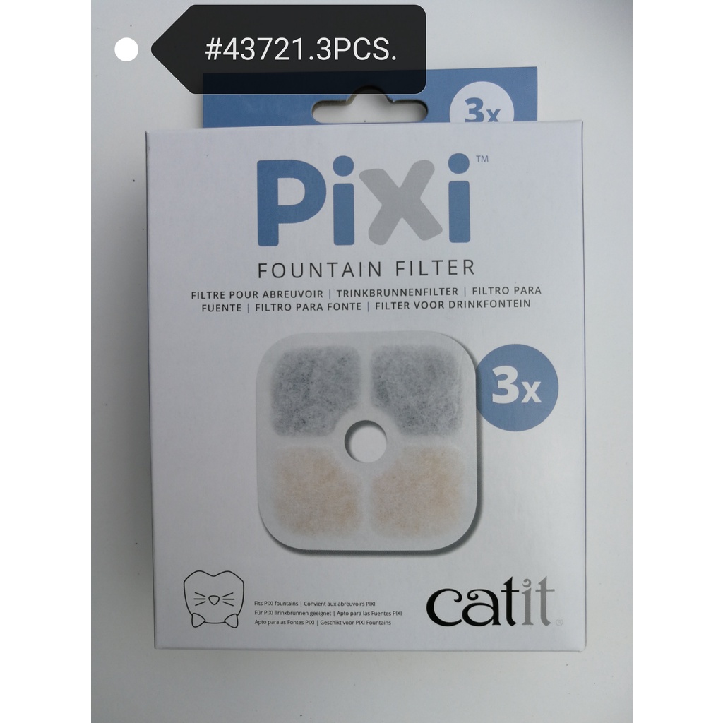 3xPcs CatIt Pixi Fountain Filter 43721 Cat Water Drinking Kucing Air ...