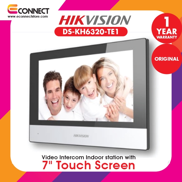 HIKVISION DS-KH6320-TE1 DS-KH6320-WTE1 ACCESS CONTROL Video Intercom Indoor station with 7 ...