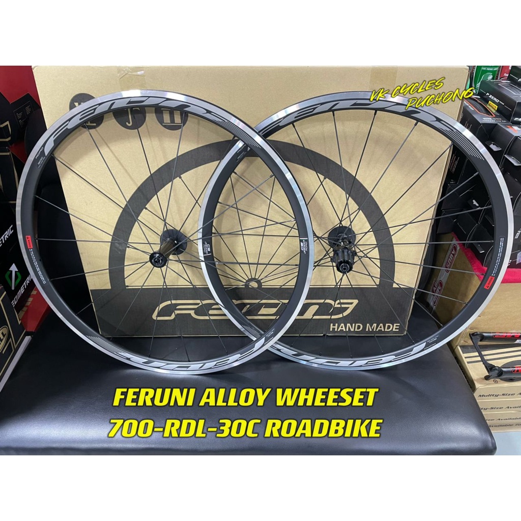 FERUNI ALLOY Wheelset 700C-RDL-30C FERUNI 700C WHEELSET ROADBIKE Rim ...
