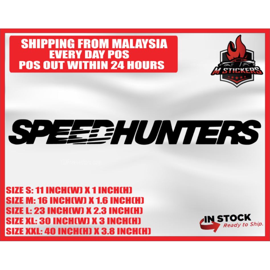[M STICKERS] Speedhunters Car Sticker MYVI VIOS CITY AXIA LANCER ...