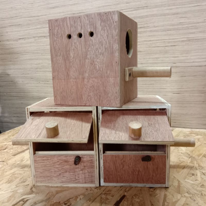 Bird Nestbox Kotak Burung Bertelur Untuk Burung Baji/ Budgie A/B/C ...