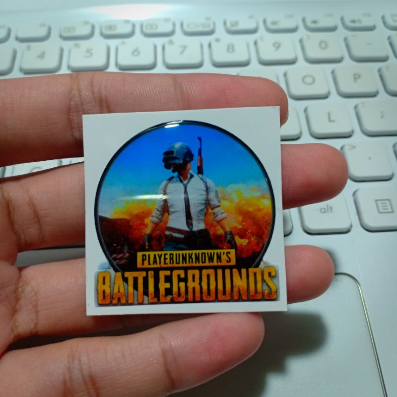 PUBG Emblem sticker embossed resin flexible | Shopee Malaysia