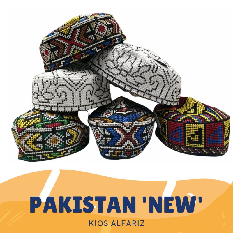 Pakistani Songkok Cap Caps Embroidered HQ Children And Adults, Aceh ...