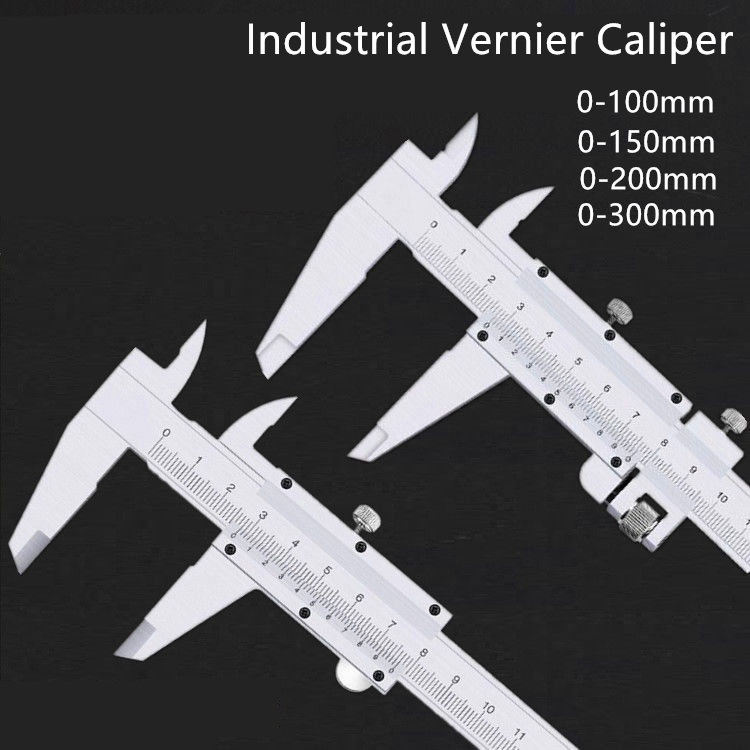 Steel Vernier Caliper 0-100mm 0-150mm 0-200mm 0-300mmx0.02mm Metal ...