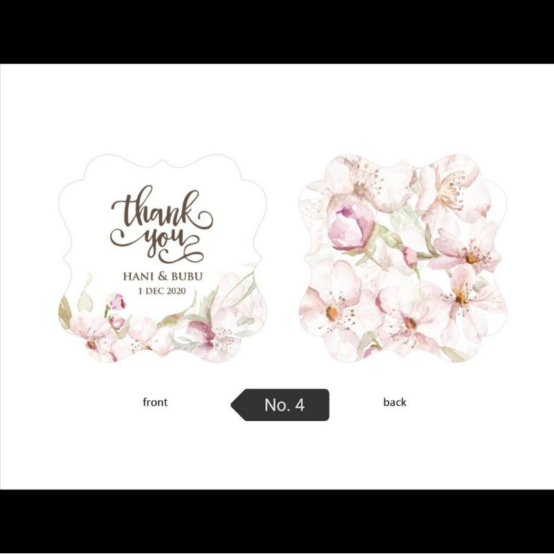 100-500pcs 𝑪𝒖𝒔𝒕𝒐𝒎𝒊𝒛𝒆𝒅 𝑻𝒉𝒂𝒏𝒌 𝒀𝒐𝒖 𝑻𝒂𝒈𝒔 / Hashtag/Doorgift/Label/Kahwin ...