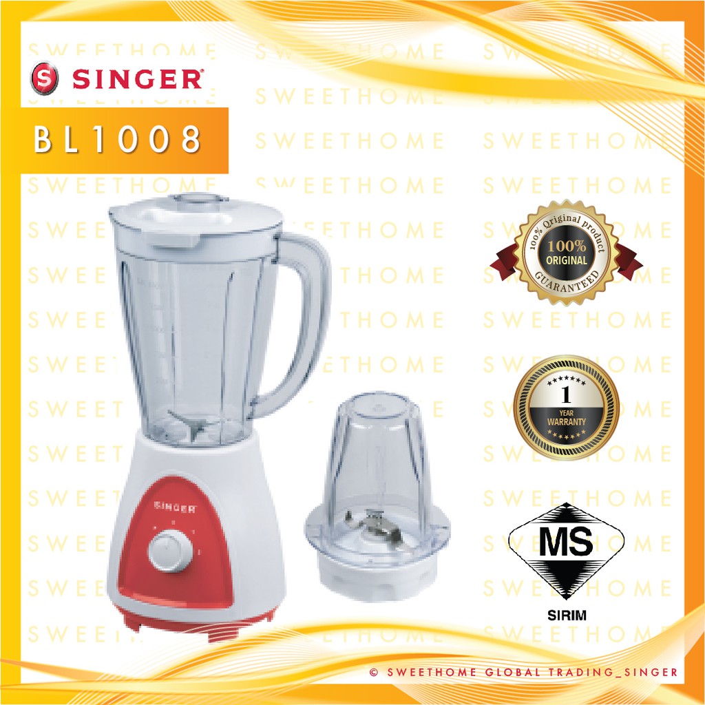 Singer BL1008 Blender 1.5L *Ready Stock & Bubble Wrap* | Shopee Malaysia