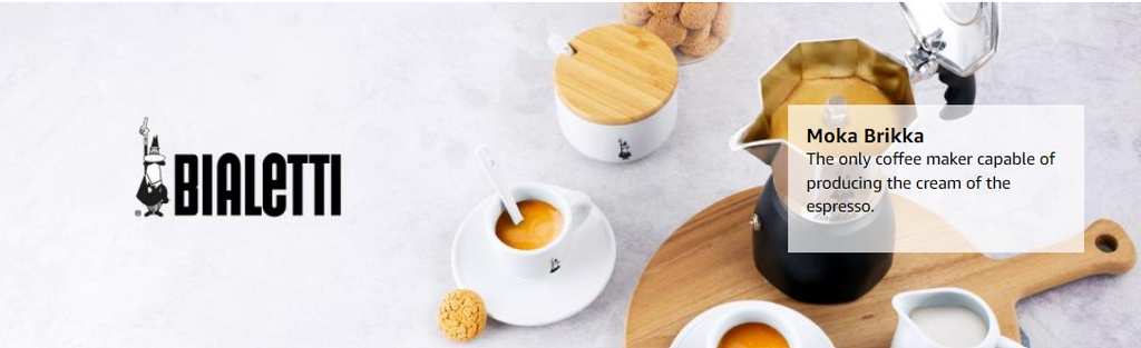 Bialetti - New Brikka, Moka Pot Only Stovetop Coffee Maker Capable Producing a Crema-Rich ...