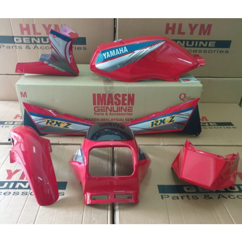 Y562 YAMAHA RXZ IMASEN MERAH SISIK/RXZ HLYM MUDGUARD TEBAL COVER SET ...