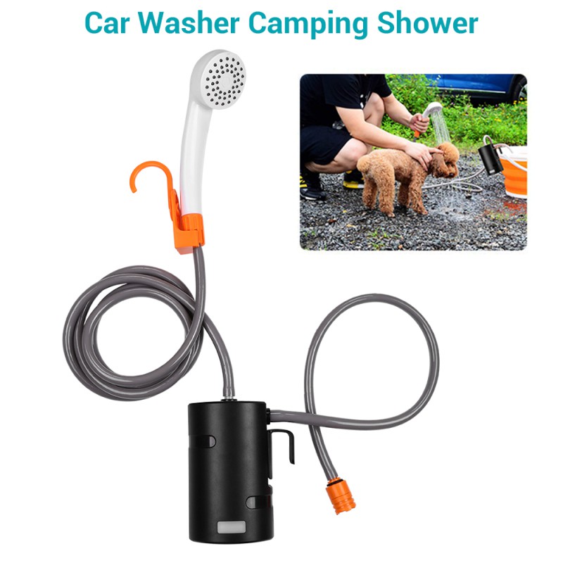 Portable Outdoor USB Rechargeable 4400mAh Battery Powered Shower Water ...
