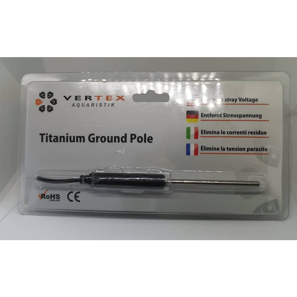UK plug Vertex Germany aquarium titanium grounding probe | Shopee Malaysia